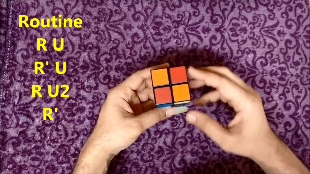How to solve 2x2 Rubik Cube (Easiest solution) tutorial - YouTube