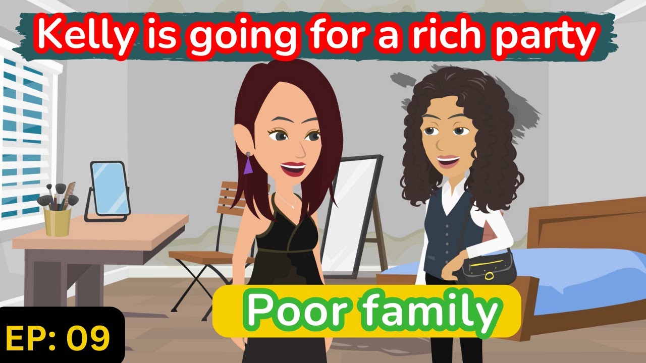 Poor family Episode 09 | English Story | English Conversation | Learn ...