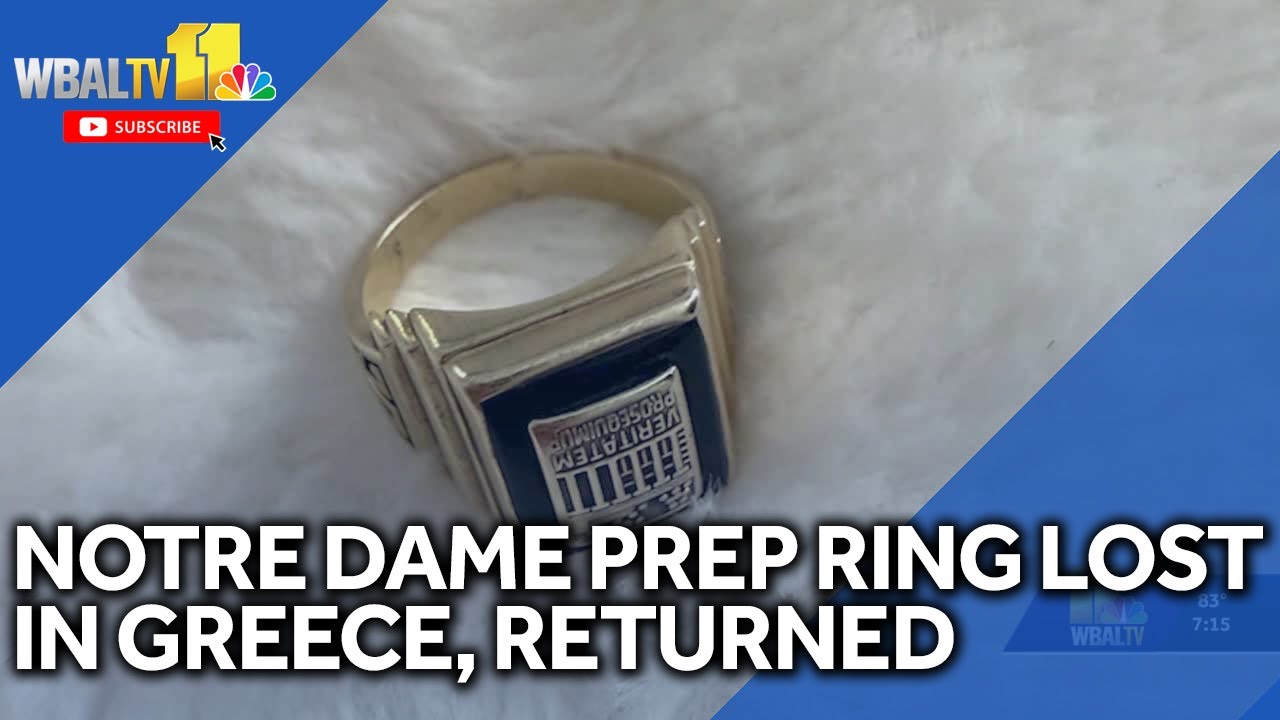 Family returns lost ring found in Greece to Notre Dame Prep grad - YouTube