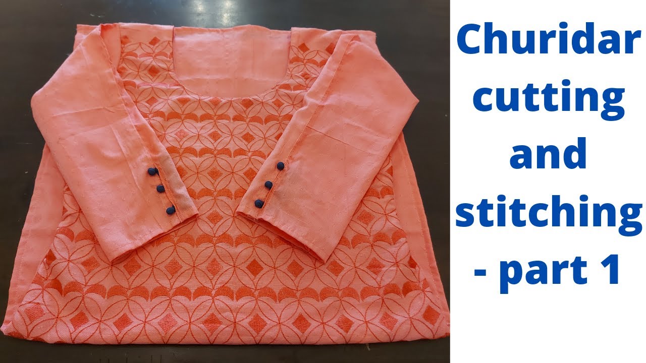 Churidar cutting and stitching //easy method //Feathers - YouTube