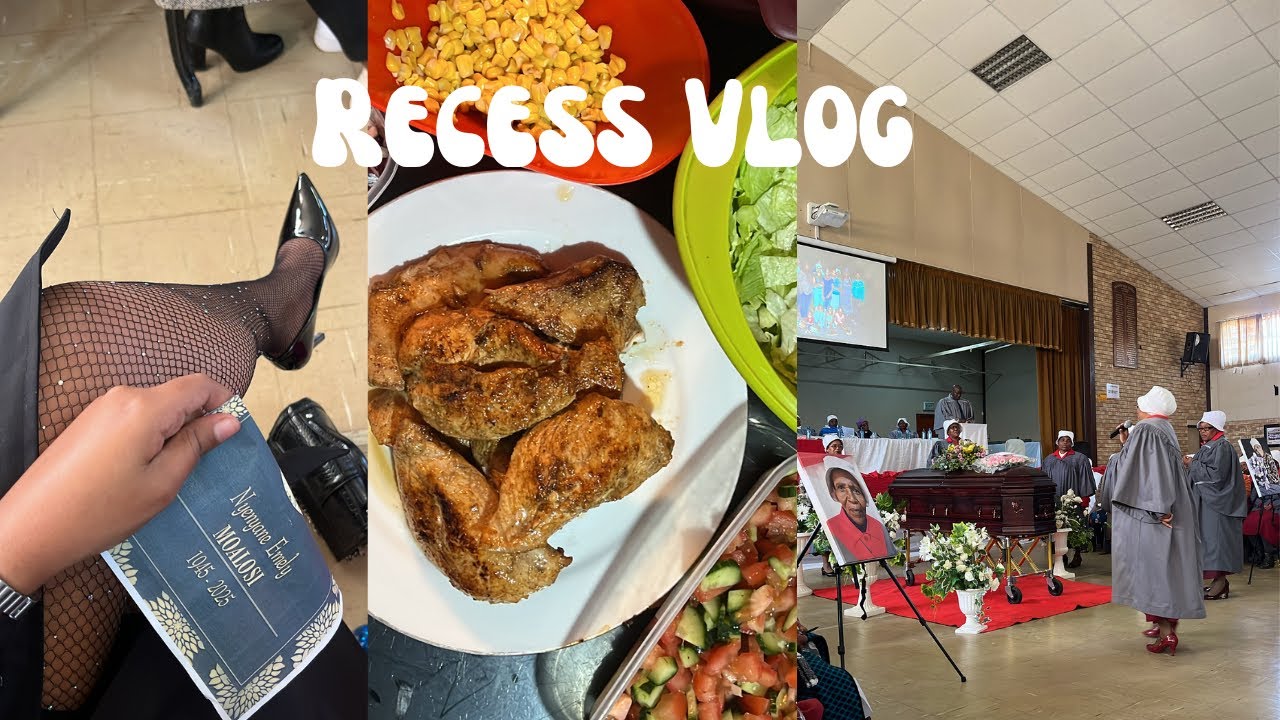 RECESS VLOG: FAMILY TIME | GROCERY HAUL | ERRANDS | FUNERAL - YouTube