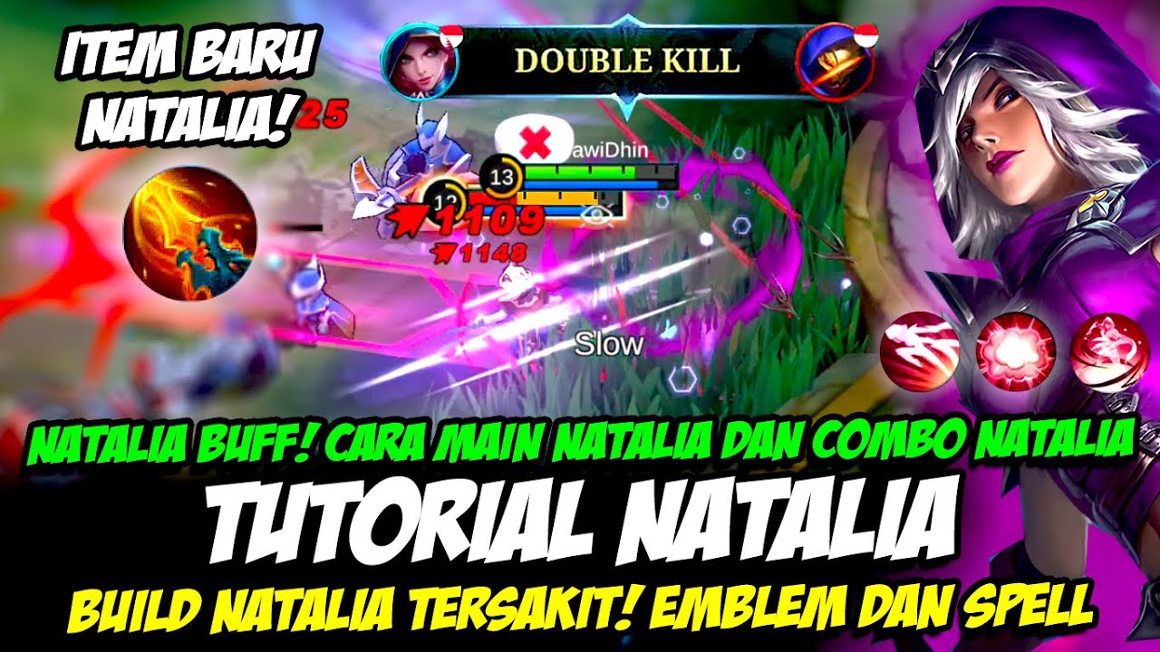 GAMEPLAY NATALIA BUFF EMBLEM & BUILD NATALIA TERSAKIT 2023 COMBO ...