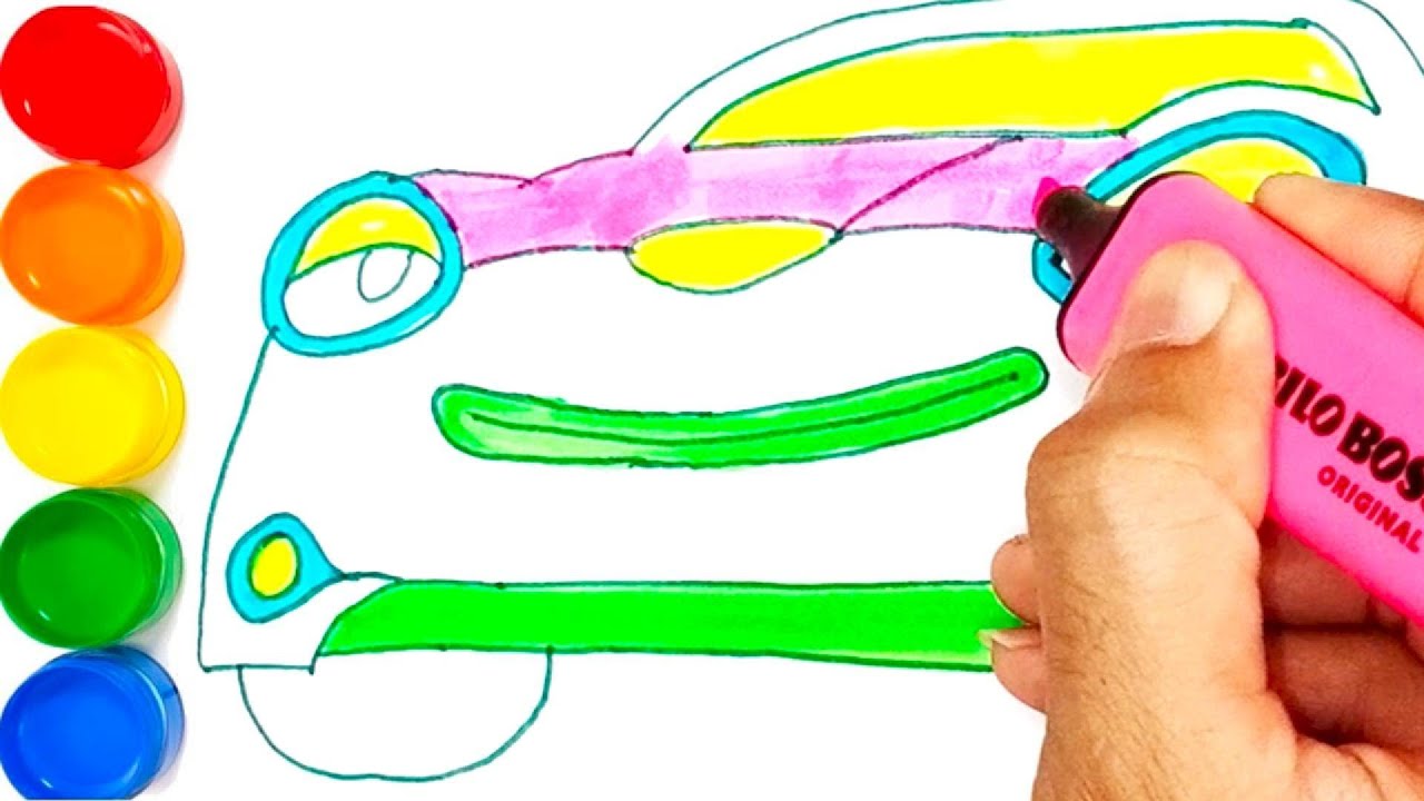 How to Draw Car | How to Draw Tayo and Friends - YouTube