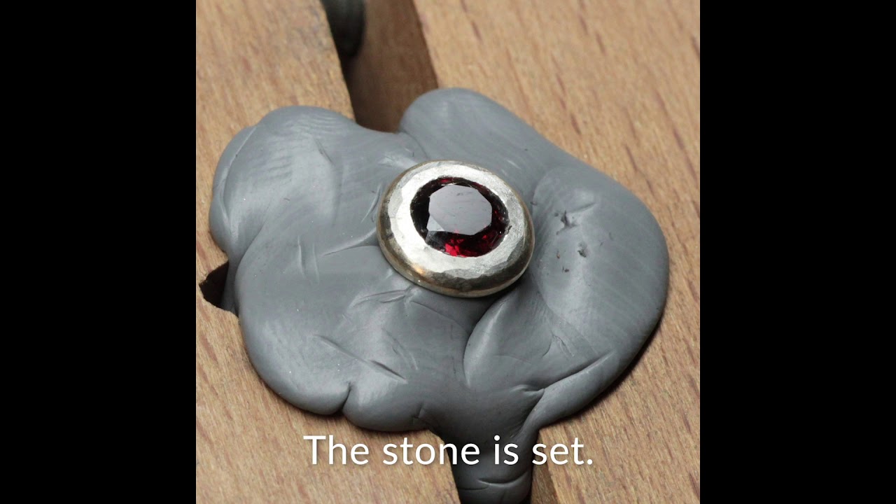 Flush Setting Large Stones - Anastasia Young Jewellery - YouTube