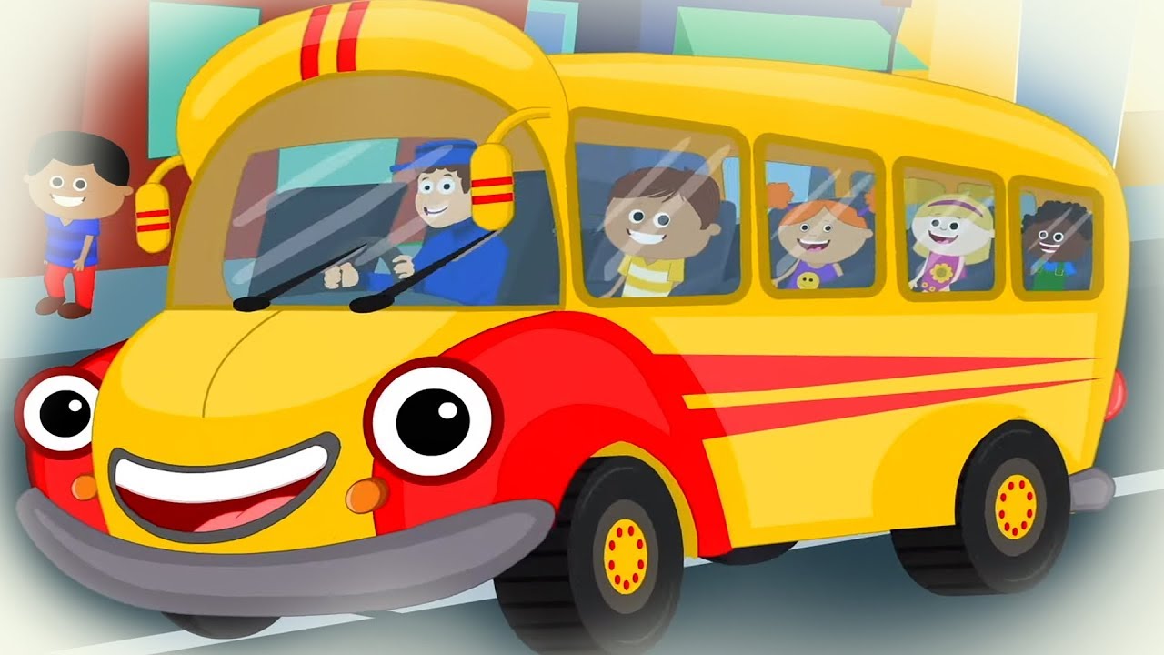 Wheels On The Bus | Bus Song | Nursery Rhymes & Kids Songs For Babies ...