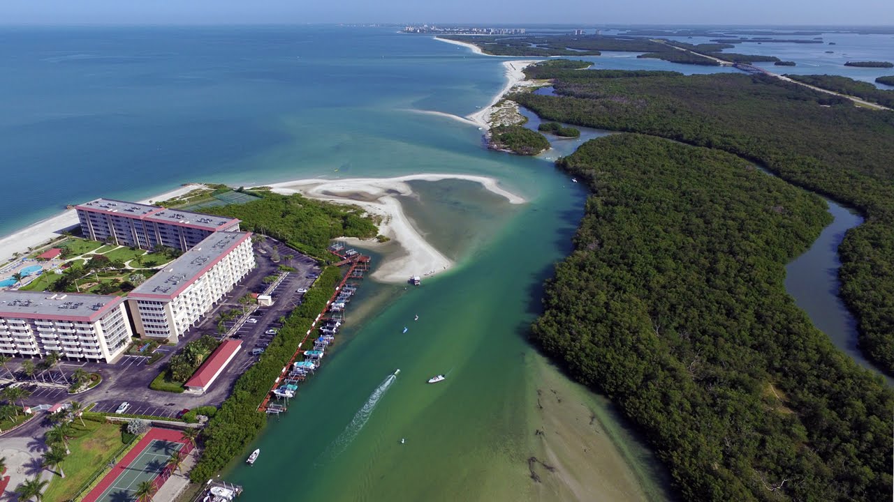 Aerial Footage of Big Hickory Pass in Bonita Springs, FL - YouTube