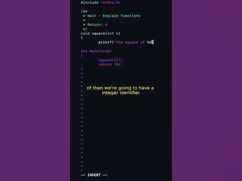 Functions in C - Full Video Out Now! #shorts #programming #cprogramming - YouTube