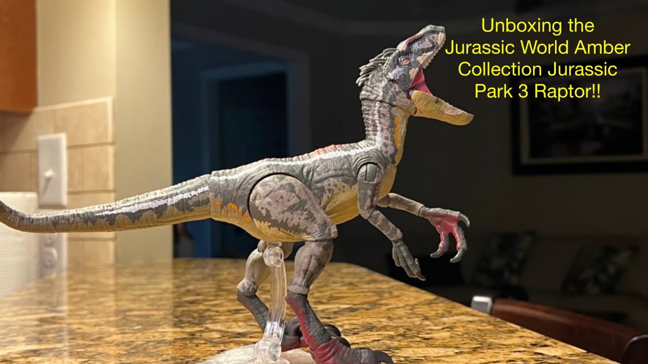 Unboxing the Amber Collection JP3 Velociraptor!! #stikbot #jurassic # ...