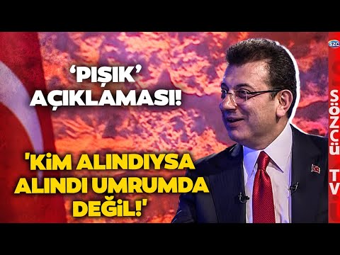 Ekrem İmamoğlu'ndan Çok Konuşulacak Dava ve 'Pışık' Açıklaması! 'Trajikomik Bir Hale Geldi'