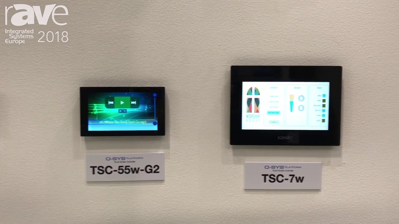 ISE 2018: QSC Shows Off Its Touch Screen Controller Family - YouTube