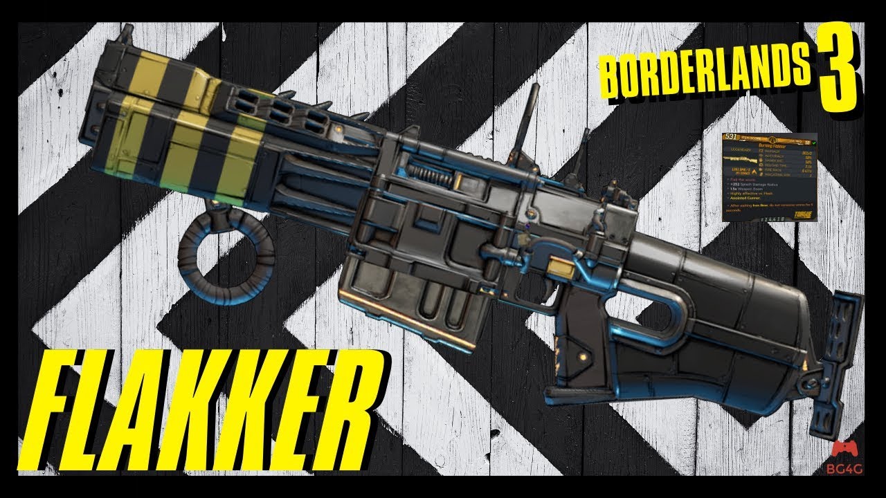 BORDERLANDS 3 - THE FLAKKER - LEGENDARY TORGUE WEAPON GUIDE- BG4G - YouTube