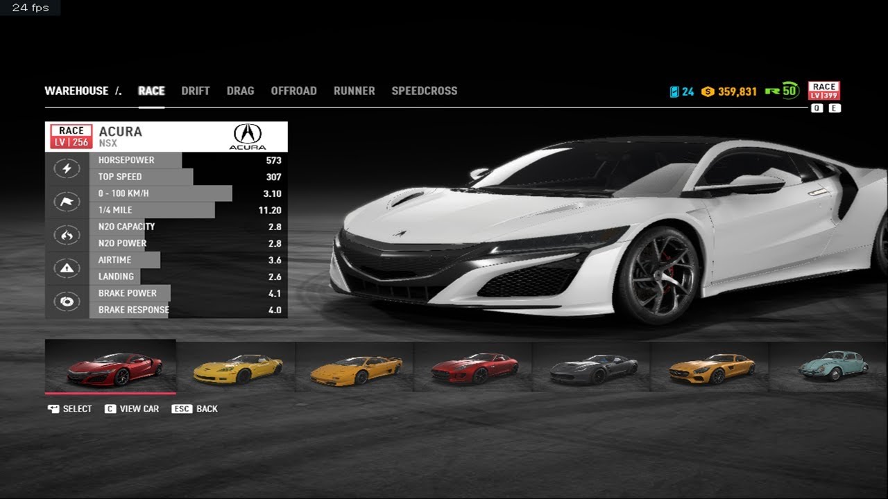 Need For Speed Payback ACURA NSX - YouTube