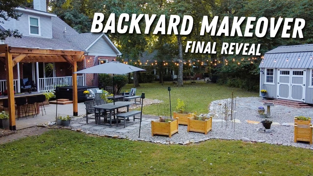 Beautiful DIY Backyard Transformation! || Start to Finish - YouTube
