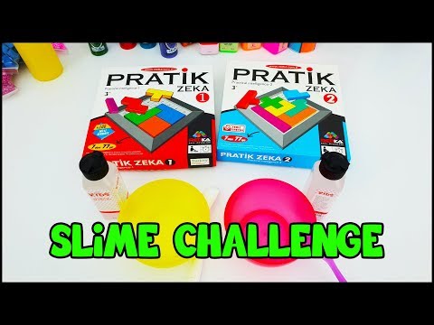 İyi Malzeme Kötü Malzeme Slime Challenge - Pratik Zeka Oyunu Oynadık - Vak Vak TV