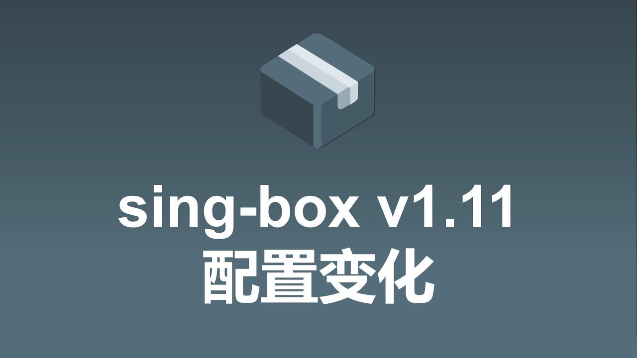 sing-box v1.11配置變化 - YouTube