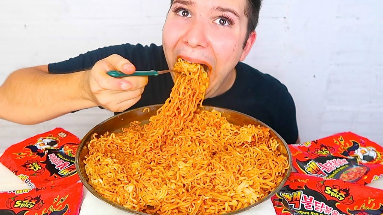 Nuclear Fire Noodle Challenge • MUKBANG - YouTube