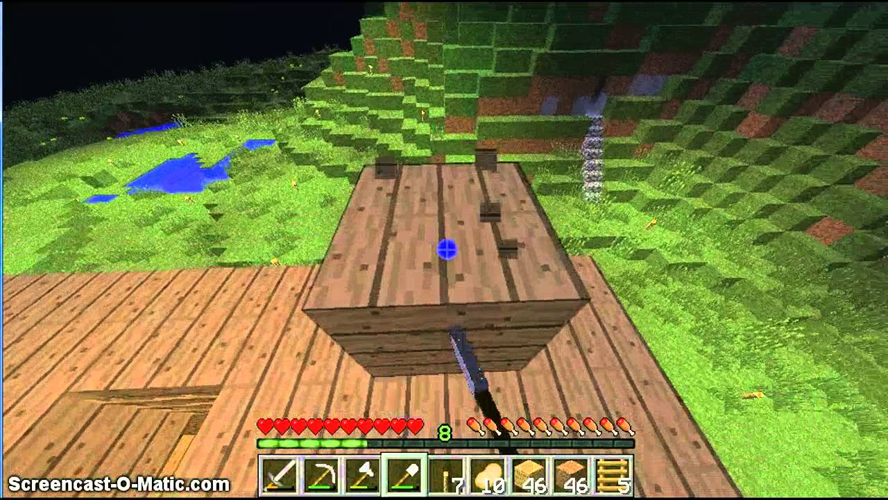 Minecraft Survival Episode 3- Tall House - YouTube