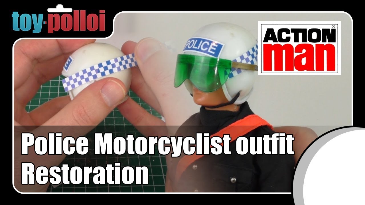 Vintage Action Man Police Motorcyclist Outfit Restoration - Toy Polloi ...