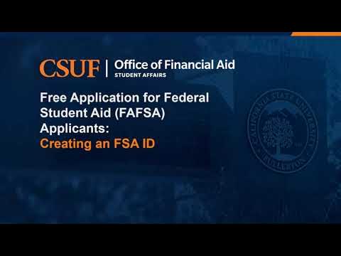 How to Create an FSA ID - YouTube