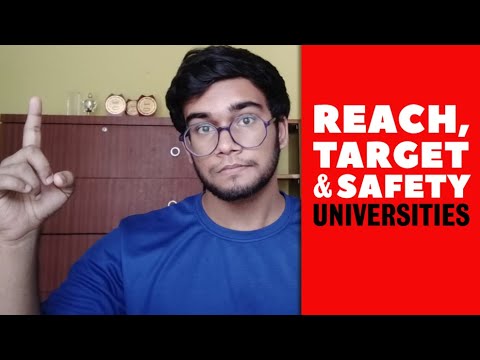 Safety, Target and Reach universities| University Applications| Study ...