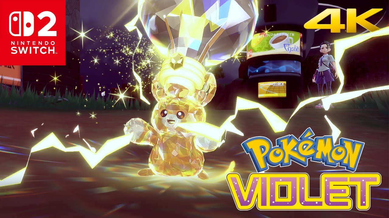 Pokemon Violet - Nintendo Switch 2 Enhanced 4K Graphics Update Gameplay ...