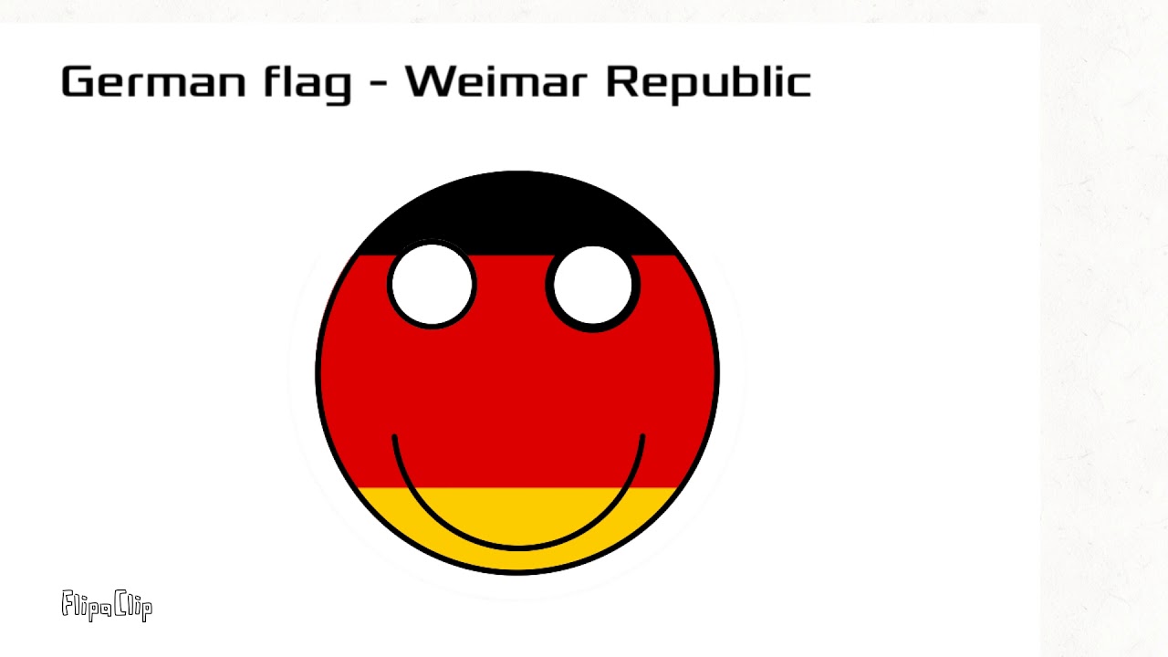Timelines of German flags (in country balls) - YouTube
