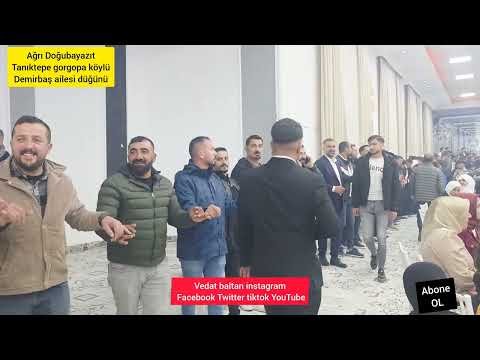 Ağrı Doğubayazıt tanıktepe gorgopa köylü demirbaş ailesi düğünü memo zin düğün salonunda