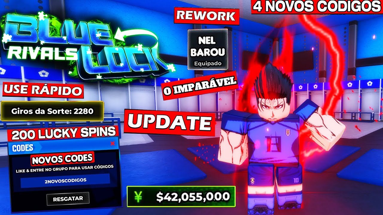 CORRE!! 4 NOVOS CÓDIGO NO BLUE LOCK RIVALS +TODOS CODIGOS DO BLUE LOCK ...