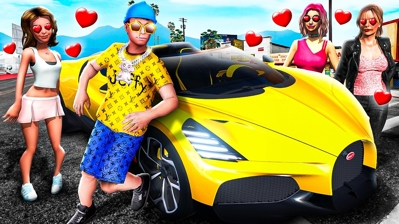 Rizzing Girls with $1,000,000 SUPERCAR In GTA 5! - YouTube