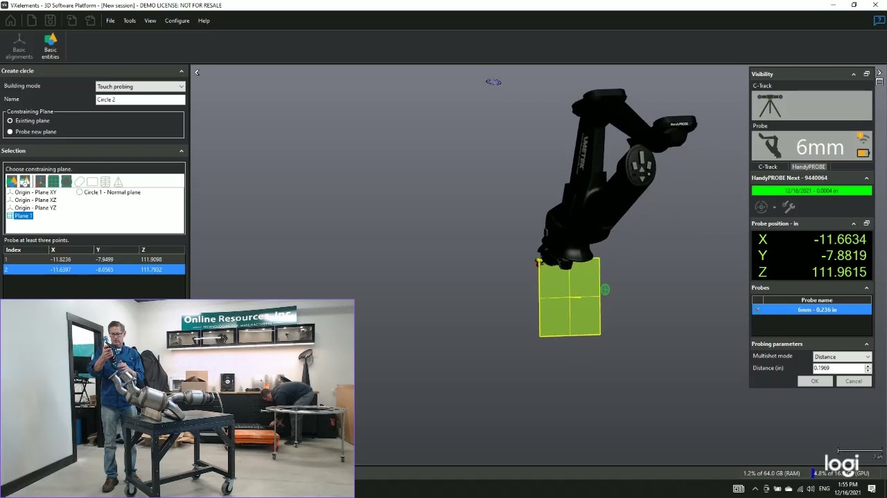 Creaform HandyPROBE Overview - YouTube