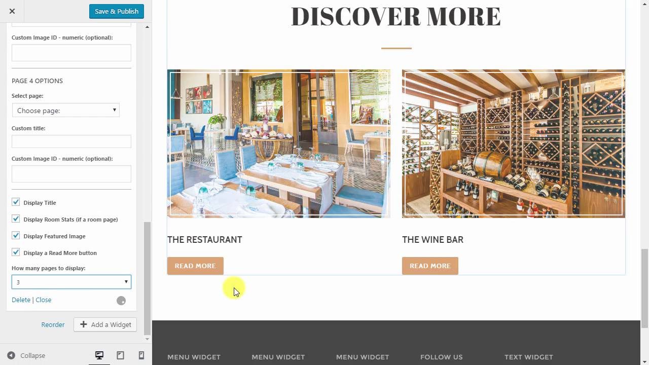 Prestige Theme: How to Set up the Homepage Widgets - YouTube