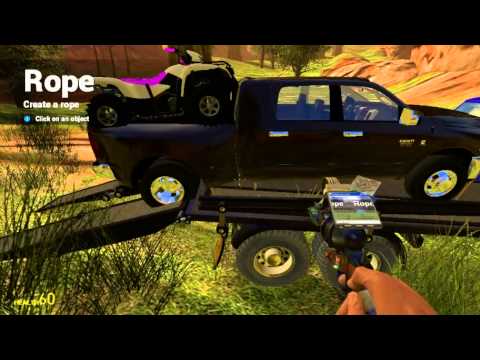 garrys mod how to load trucks and cars on trailer - YouTube