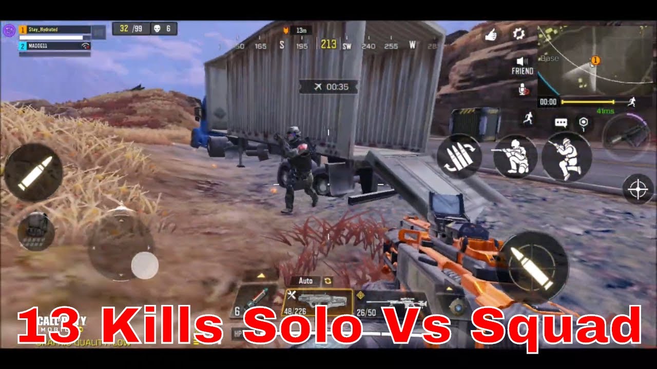 Call of Duty Mobile Battle Royale Gameplay Solo Vs Squads 13 Kills ...