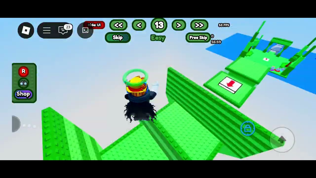 Playing wall hop tower pls like and subcribe - YouTube