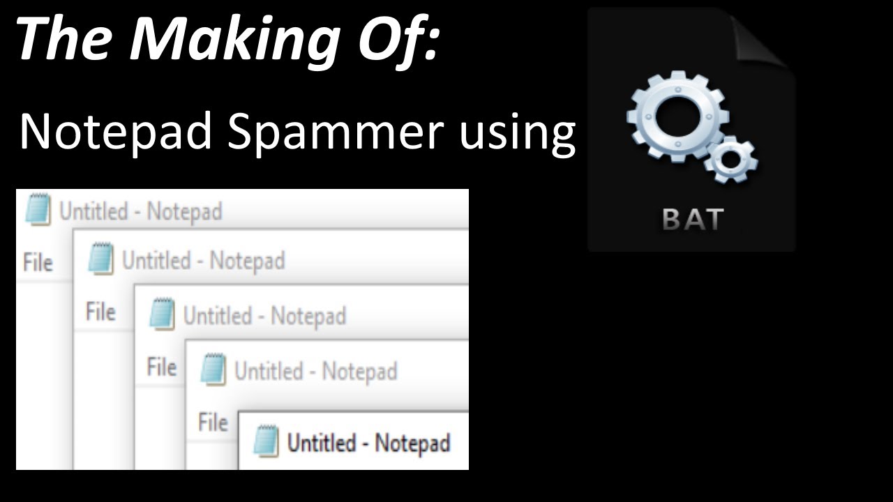 The Making Of: the text spammer v0.1 using batch - YouTube
