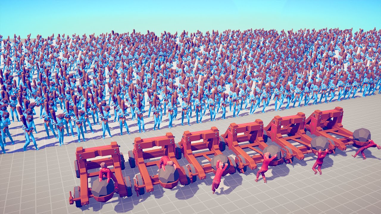 CATAPULT 15x 👑 vs 🥊 400x MELEE ARMY / Totally Accurate Battle Simulator ...