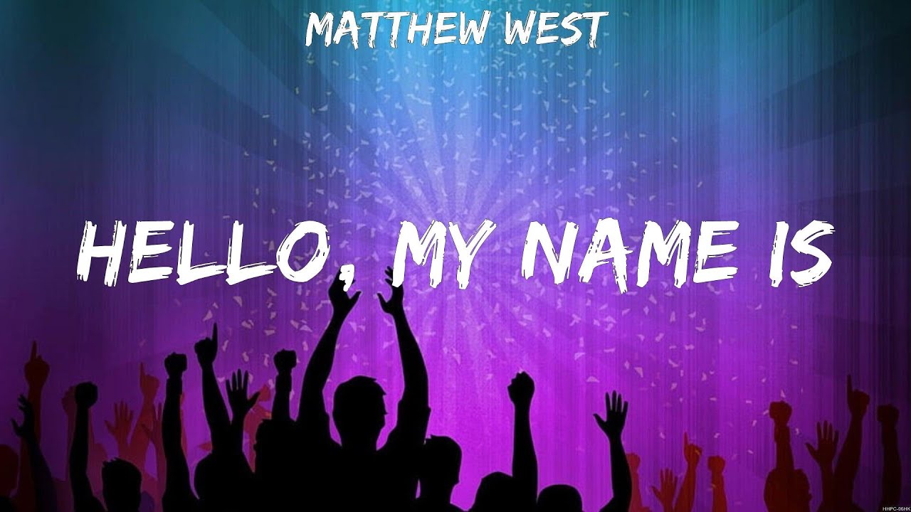 Matthew West - Hello, My Name Is (Lyrics) Newsboys, Chris Tomlin ...