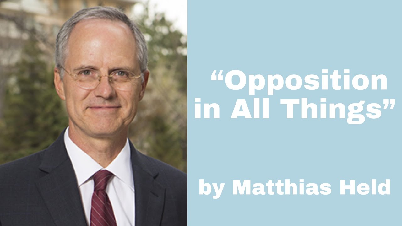 Discussing "Opposition in All Things" by Matthias Held - YouTube