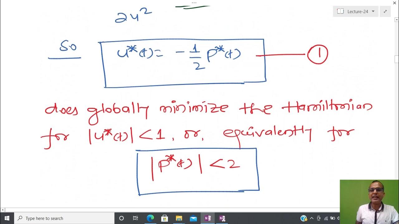 EE-564: Lecture-24 (Optimal Control): Minimum Energy Problems - YouTube