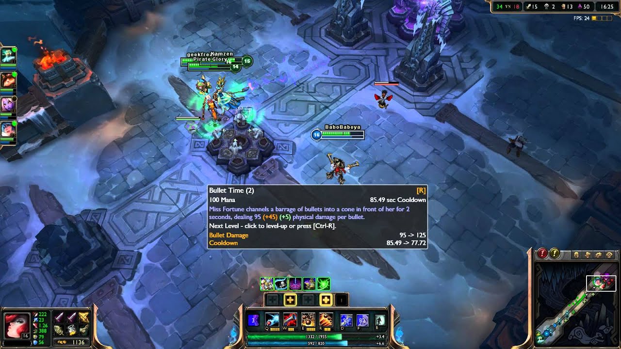 LOL ARAM Miss Fortune Gameplay - ARAM LOL HD - YouTube