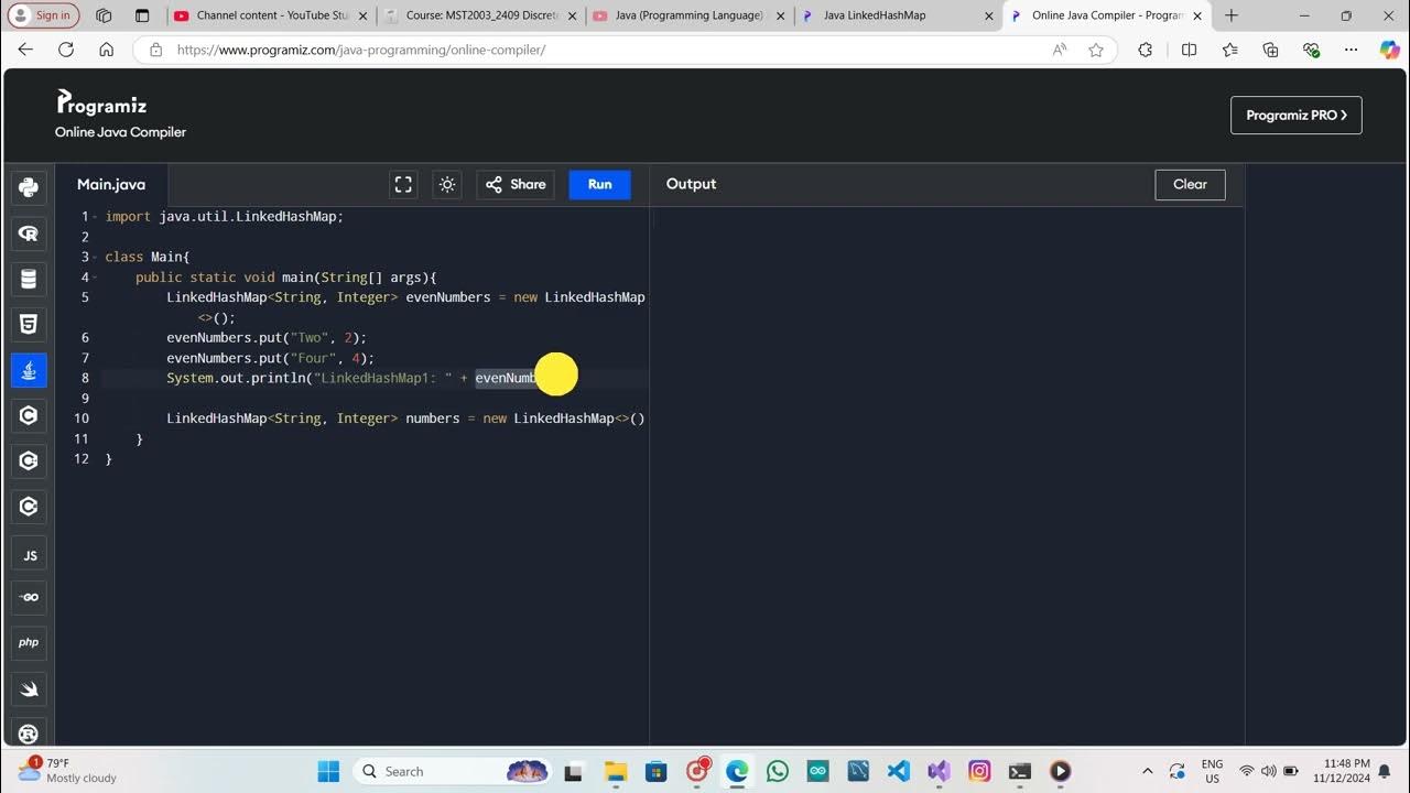 Java (Programming Language) Project 70: ' LinkedHashMap from Other Maps' Created by Trishanth ...
