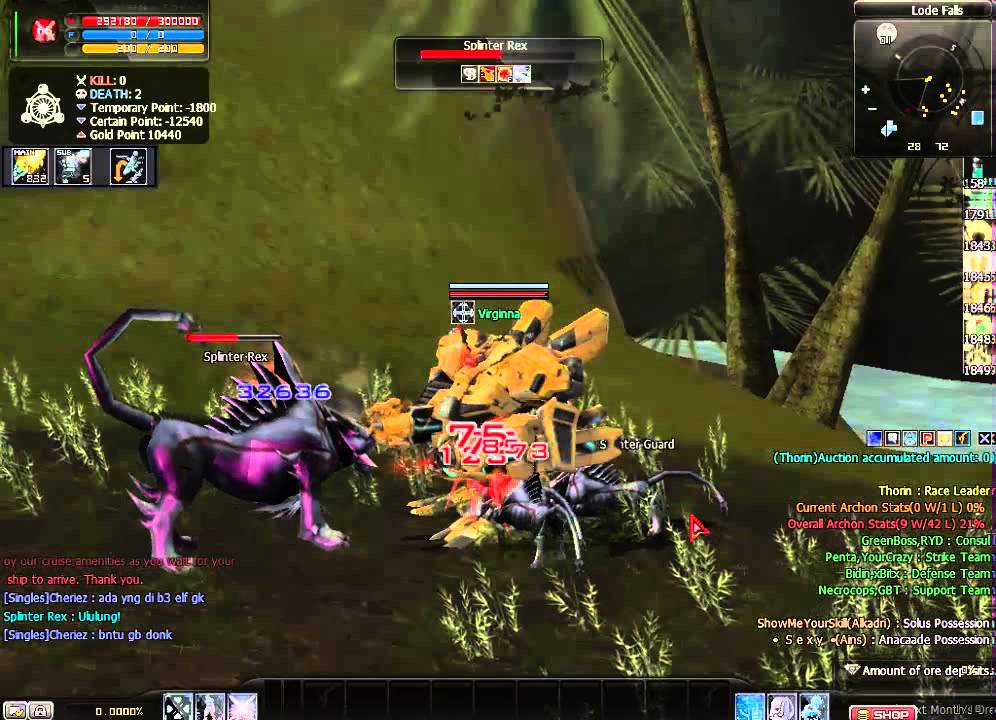 RF Online Kill Pit Bos Splinter Rex - YouTube