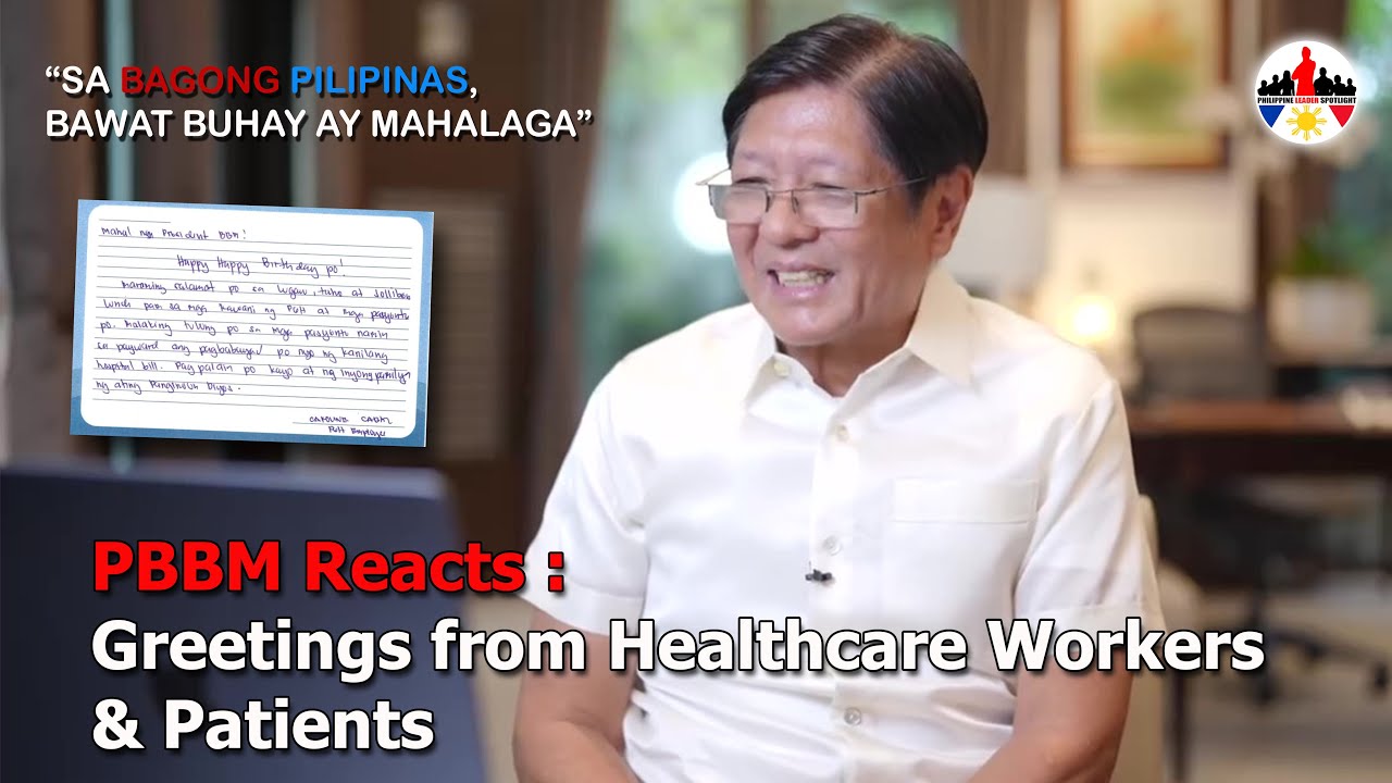 "Emotional Moment: PBBM Receives Touching Messages from Healthcare ...