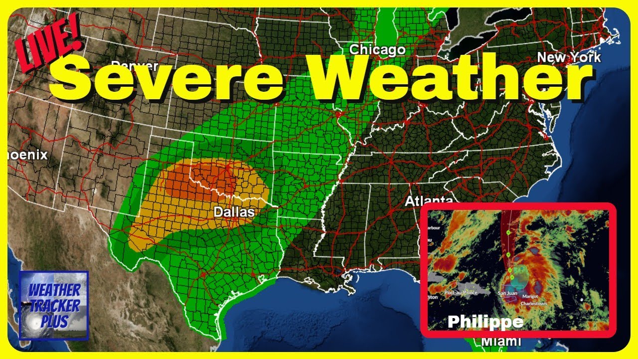 🔴 LIVE: Severe Weather and Tropical Storm Phillipe Coverage - 10-4-23 ...