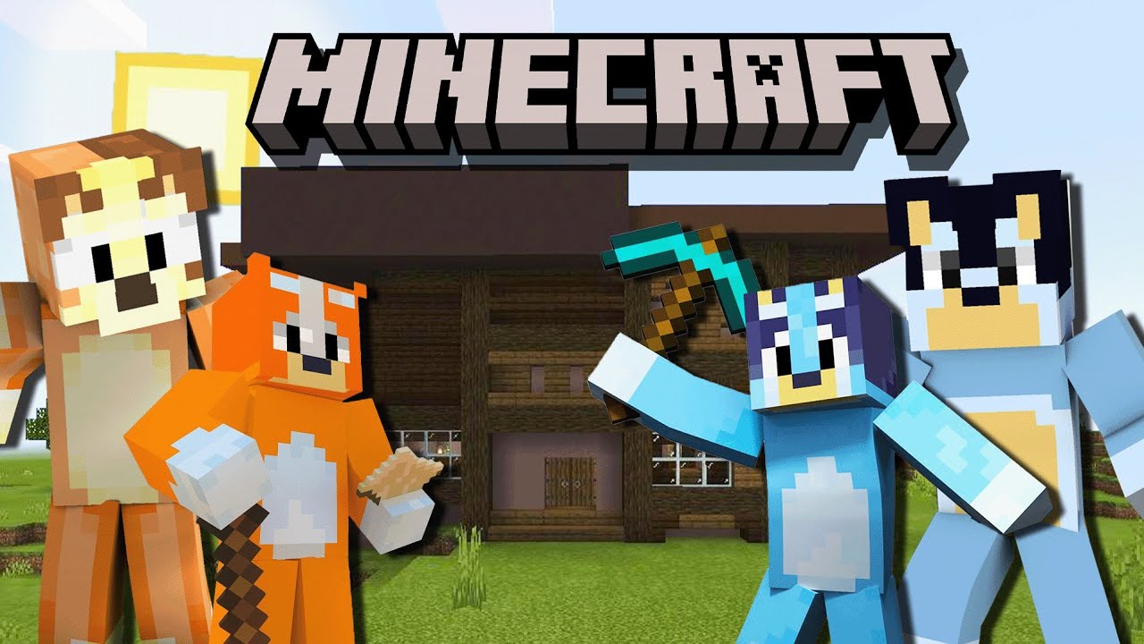 Bluey Play Minecraft with all Family 5 - YouTube