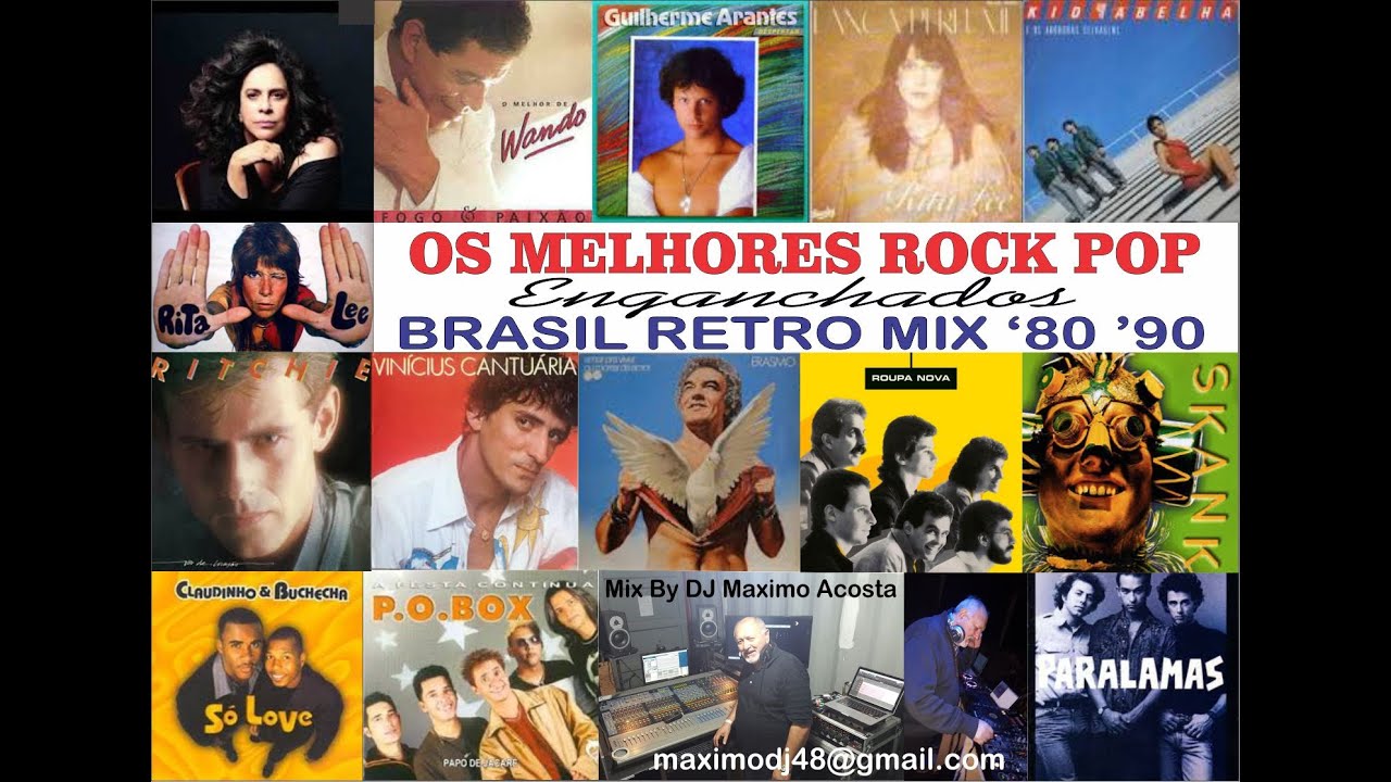 Os melhores rock pop 80 90 - Música brasilera enganchada 80 90 - - YouTube