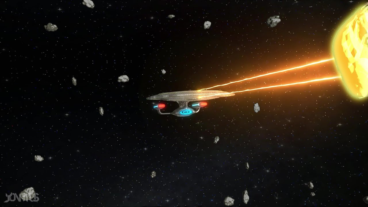USS Enterprise-D - 3D cartoon animation - YouTube