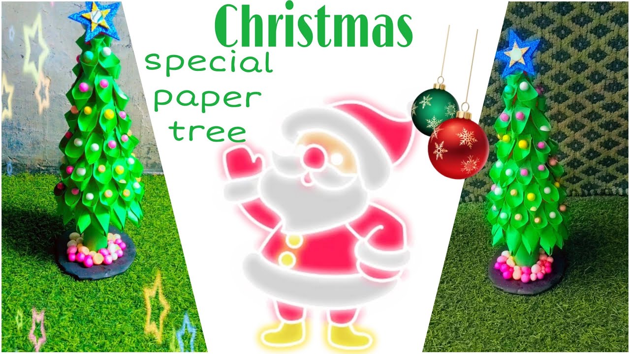 How do you make a Christmas tree out of paper?|DIY Christmas paper tree ...