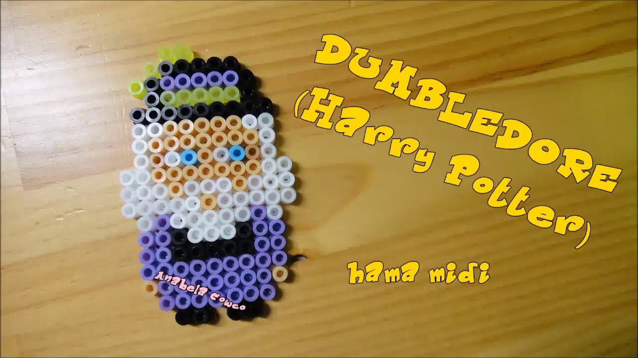 Dumbledore Harry Potter de hama midi pyssla perler beads - YouTube