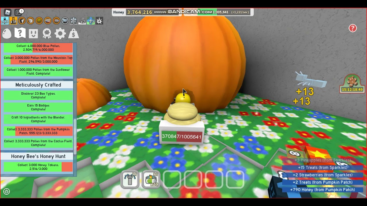 Roblox Pumpkin face Bee Swarm Simulator - YouTube